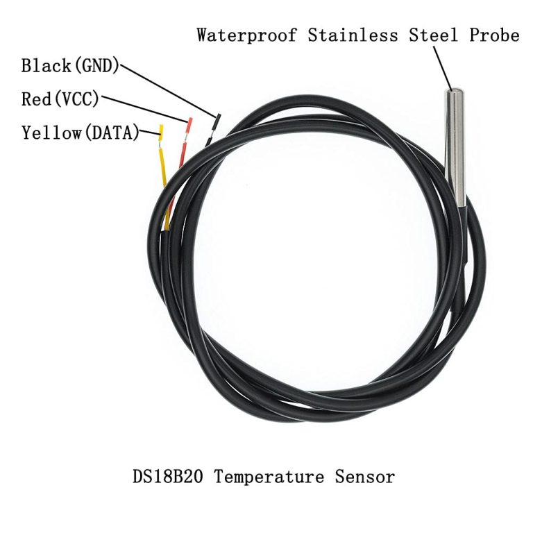 DS18B20 Su Geçirmez Sıcaklık Sensörü: Teknik Özellikleri